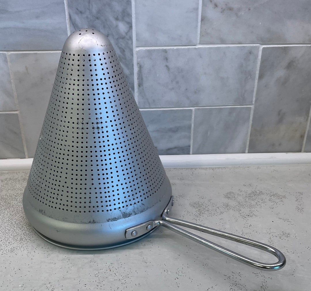 Vintage Canning Sieve / Strainer / Cone Shaped Sieve for Seed - Etsy