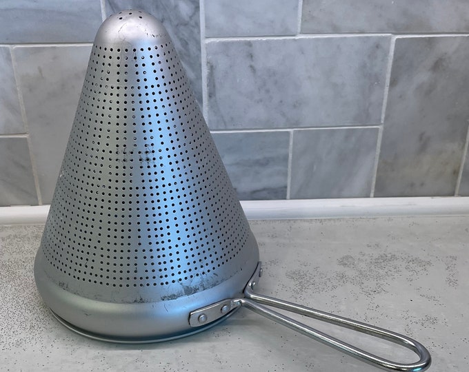 Vintage Canning Sieve / Strainer / Cone Shaped Sieve for Seed Removal ...