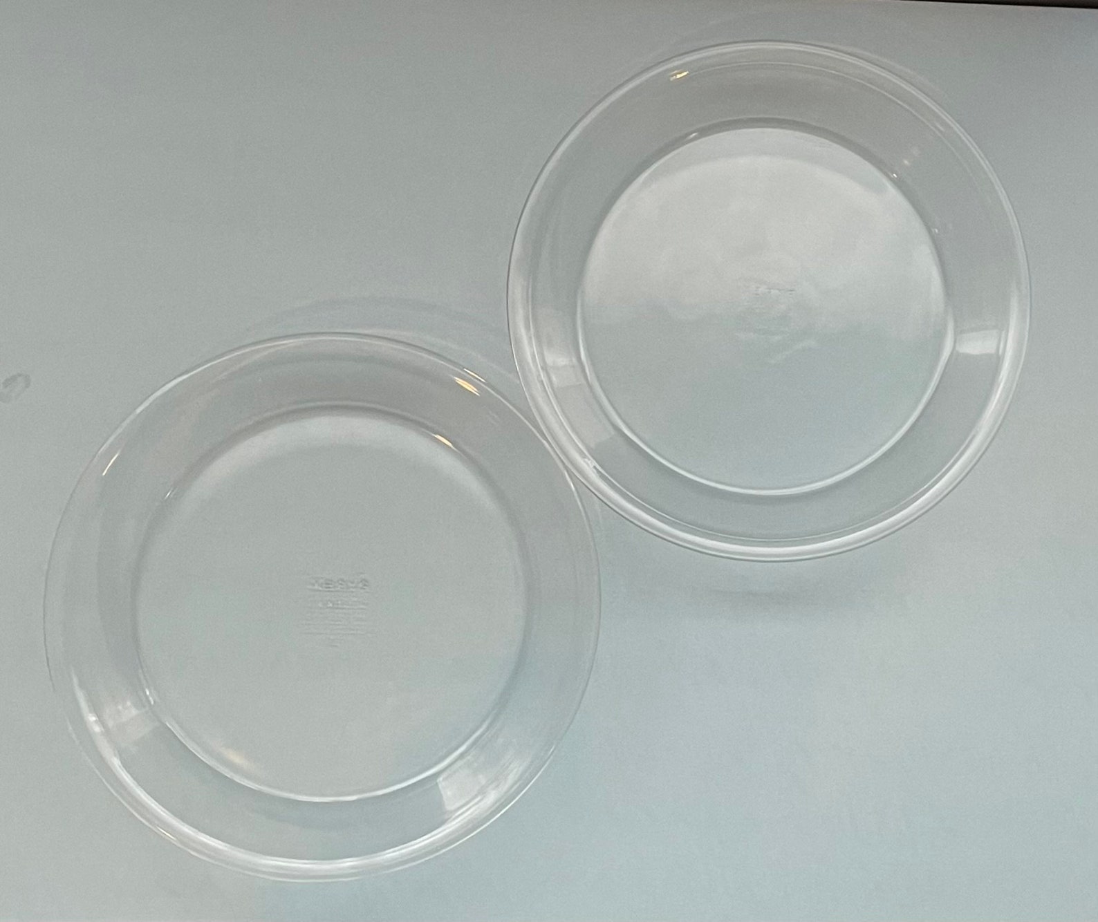 2 Vintage Pyrex 10" Pie Plates Large Deep Dish Set of Two - Etsy