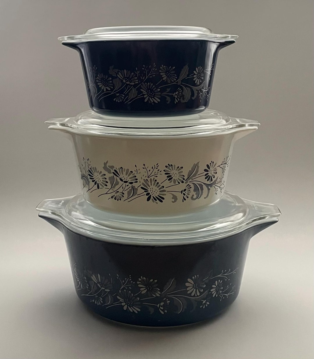 Vintage Pyrex Colonial Mist Casserole Baking Dish Set 6 Piece 475-B 2.5 ...