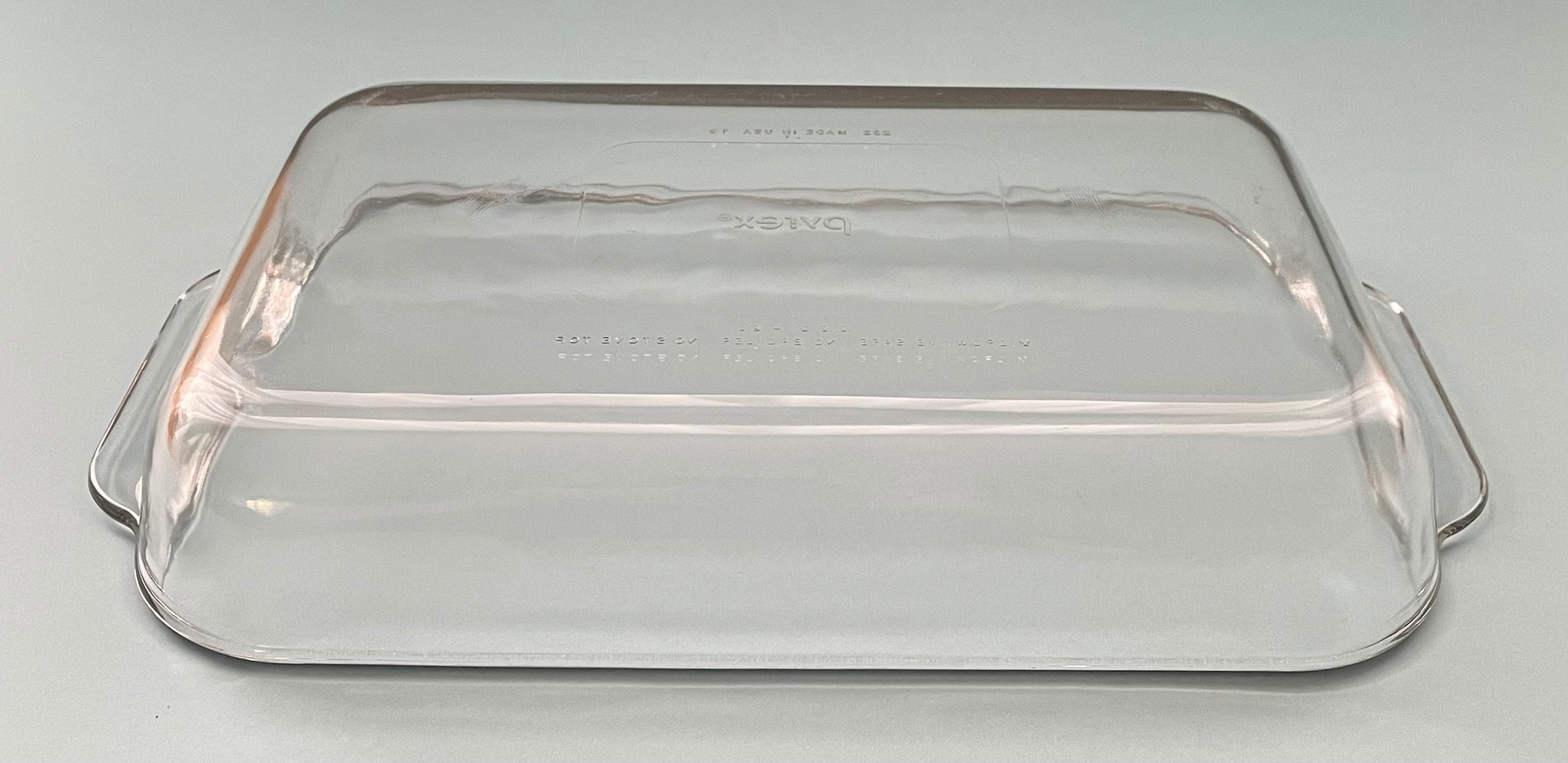 Vintage Pyrex Clear Glass Casserole Baking Dish: 7.5" X 11" 2.2 Quart ...