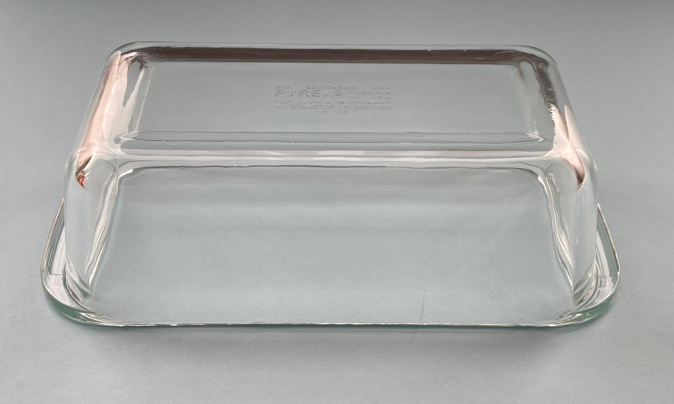 Set of 2 Vintage Pyrex 213 Clear Glass Loaf Pans With Handles - Etsy