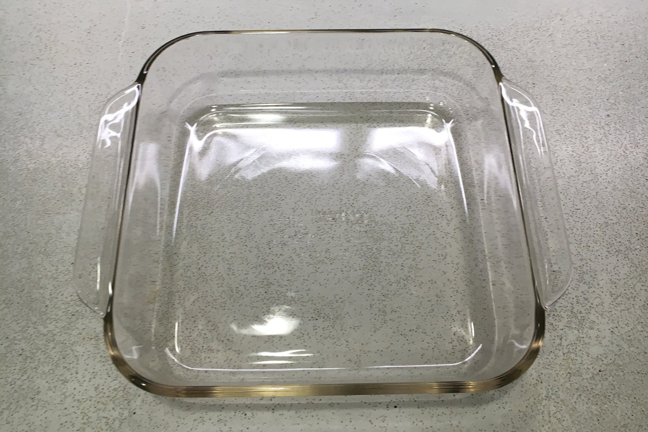 Vintage Pyrex 8" Brownie Baking Dish Number 222 Clear Glass With ...