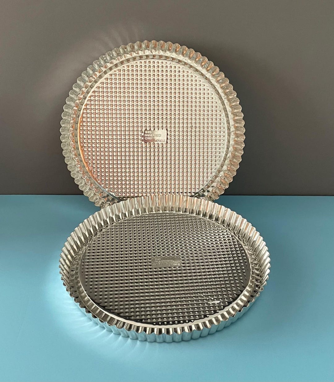 2 Vintage Pampered Chef Tart Pans With Deep Scalloped Edges 10 1/4 ...