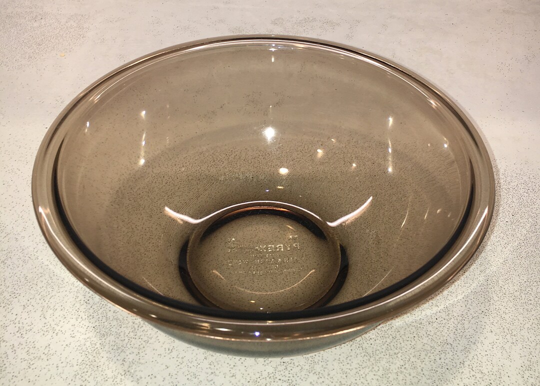Large 4 Quart Vintage Amber Brown Pyrex Mixing Bowl Pyrex - Etsy