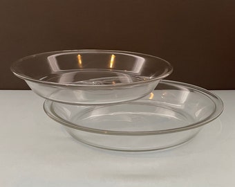 Pyrex Large 210 Pie Plates, 10 Across, Set of Two - Etsy