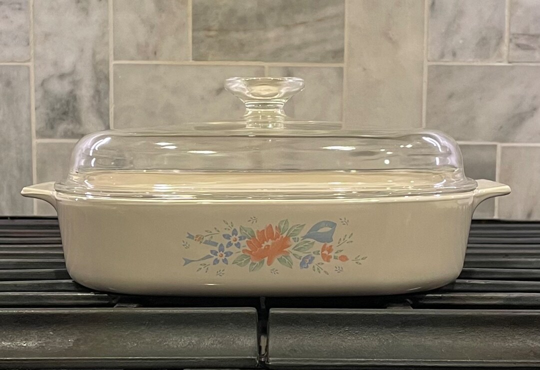 Vintage Corning Ware Symphony Beige 2 Qt 10 X 10 Casserole Dish and ...