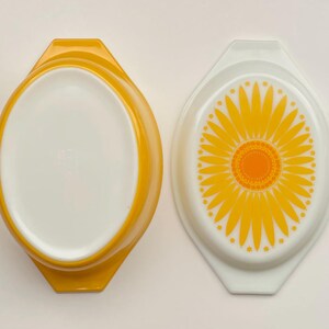 Vintage Pyrex Daisy Sunflower Casserole Baking Dish With Lid 2.5 Quart ...