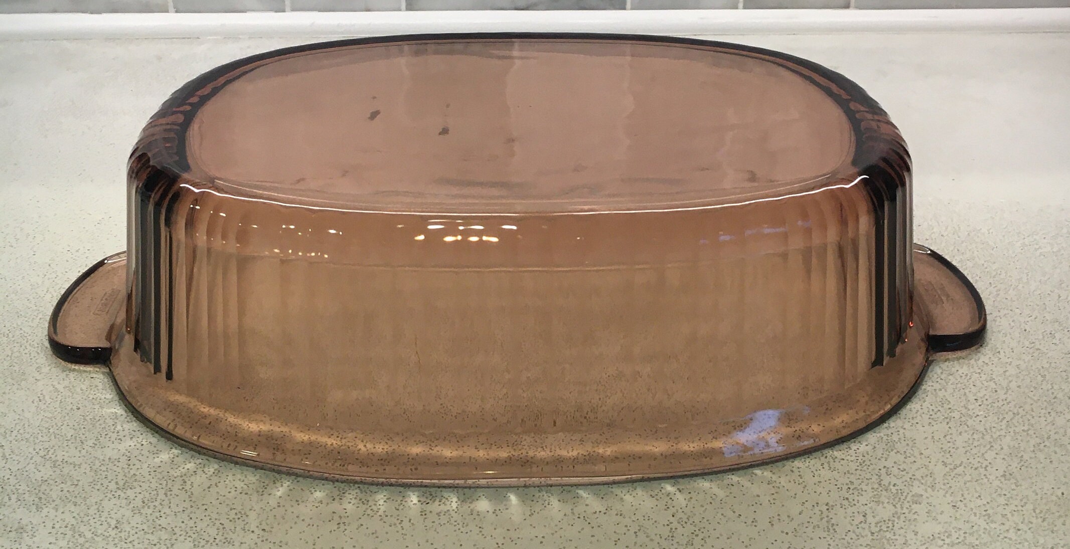 Vintage Visions by Corning Amber Roasting Pan With Lid | Etsy