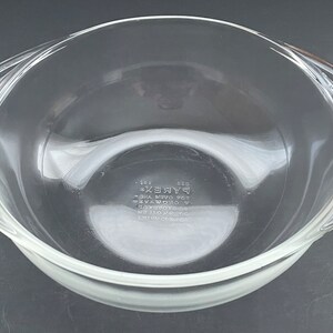 1.5 Quart Vintage Pyrex Clear Glass Casserole Baking Dish and Classic ...