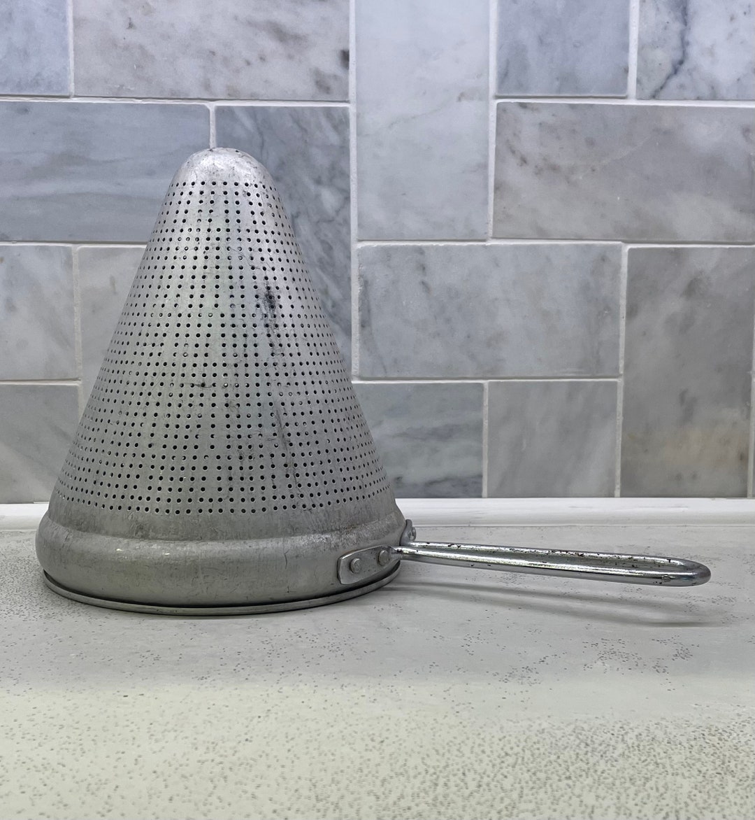 Vintage Canning Sieve / Strainer / Cone Shaped Sieve for Seed Removal ...