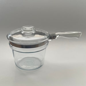 Vintage Pyrex Flameware Double Boiler Insert 6283 U and Lid Fits the 1 ...