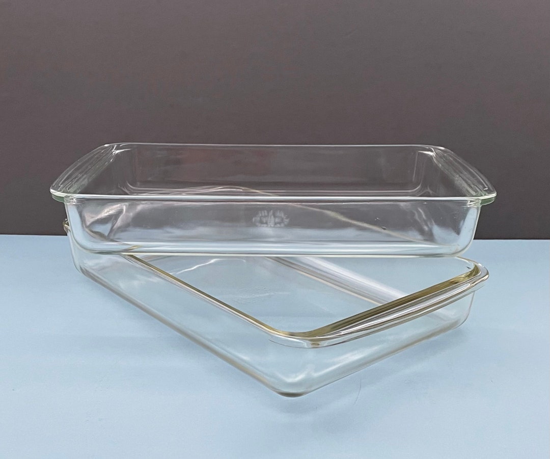 Vintage Pyrex Clear Glass Casserole Baking Dish11.5 X 7.5 Pyrex 232 ...