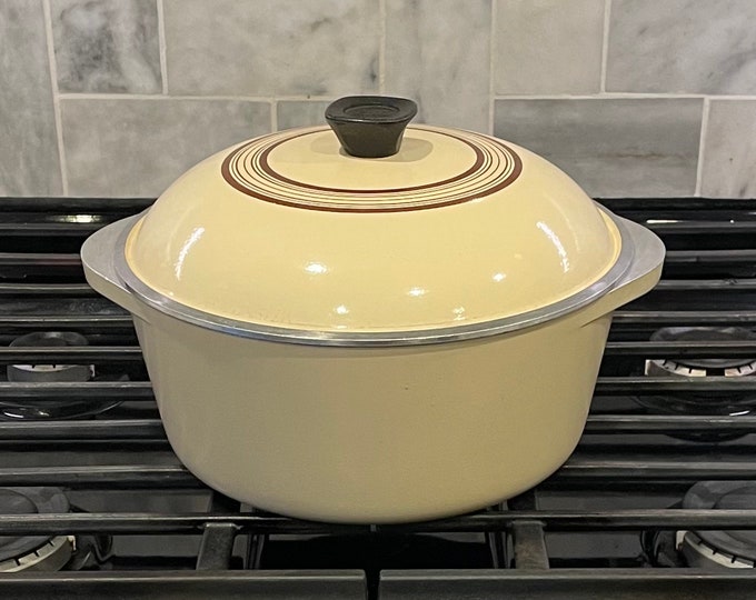 5 Quart Club Aluminum Dutch Oven / Stock Pot and Brown Stripe Lid Club ...