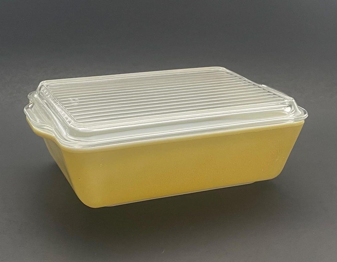 Vintage Pyrex Yellow Refrigerator Dish 503: 1.5 Quart With Glass Lid - Etsy