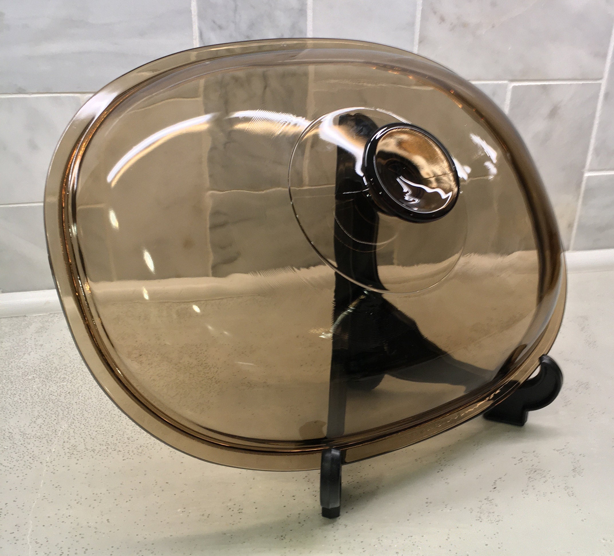 Vintage Visions by Corning Amber Roasting Pan With Lid | Etsy