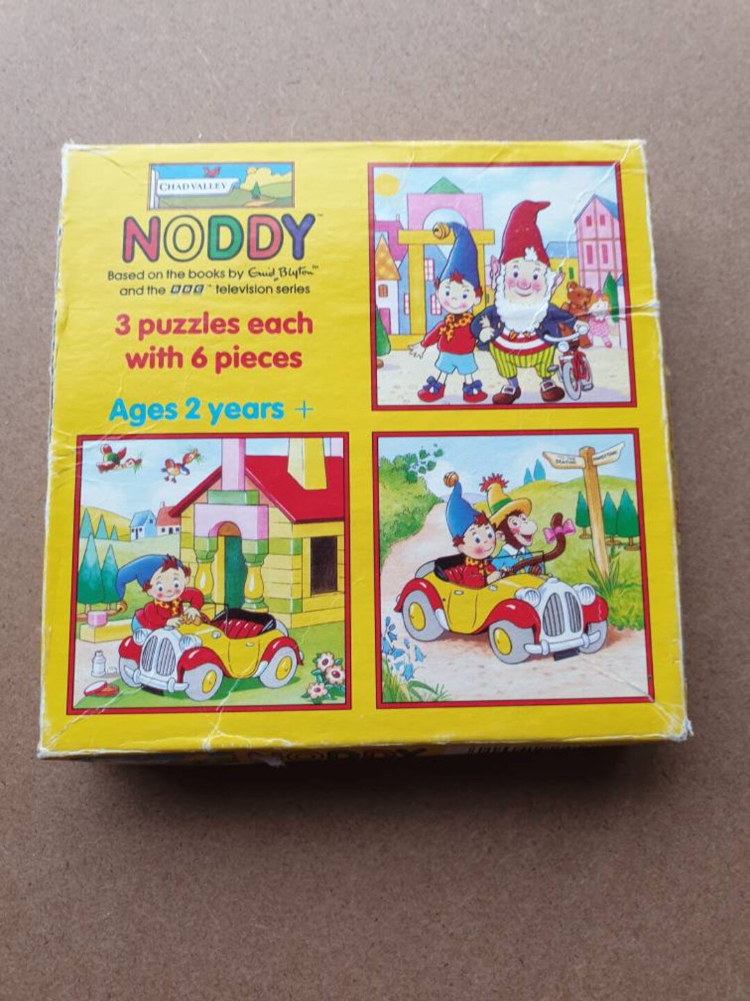 Vintage Chad Valley Noddy Puzzle. 3 Puzzles 6 Pieces Each Puzzle. 1992 ...