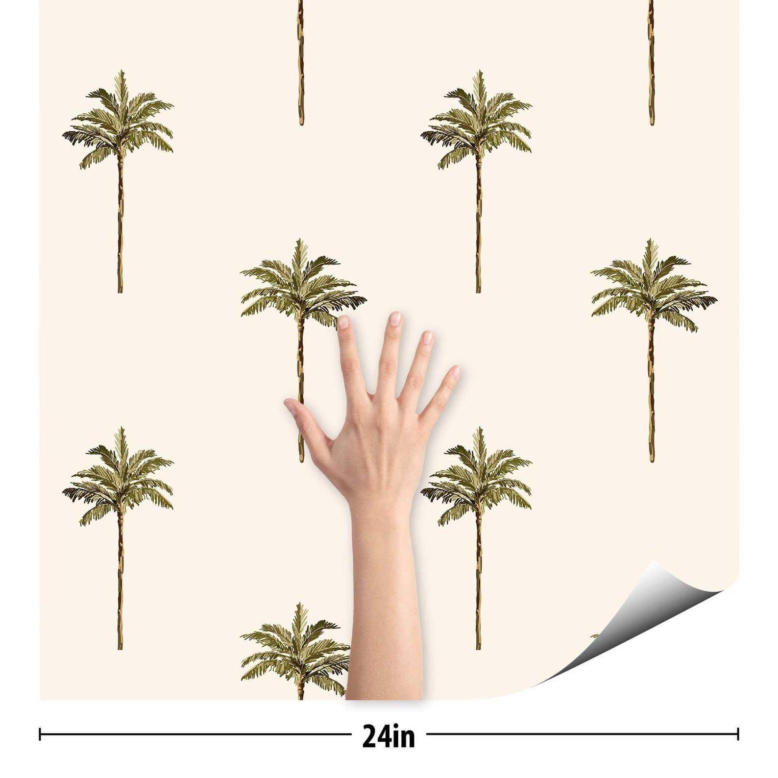 Green Palm Tree Peel and Stick Removable Wallpaper 0797 - Etsy