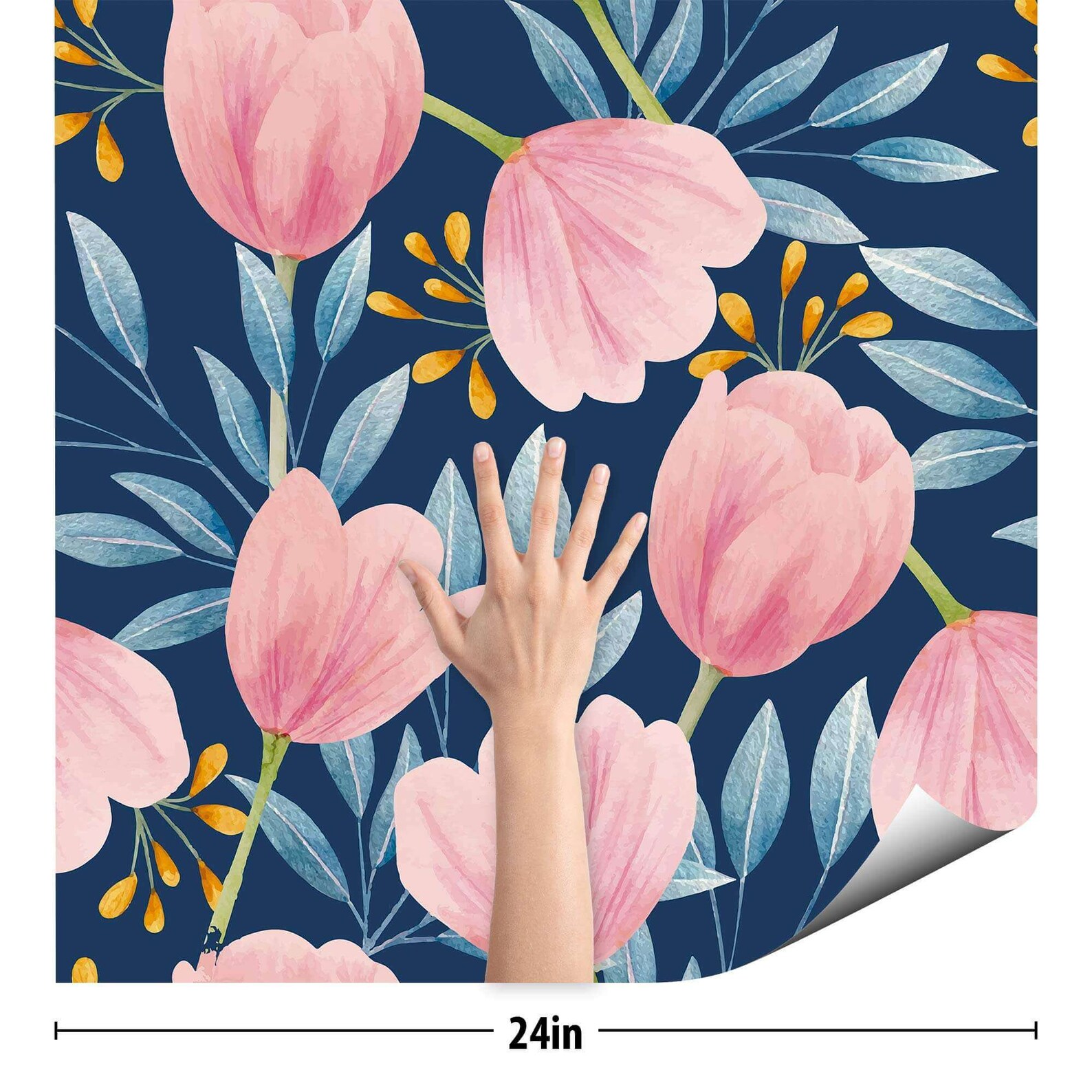 Pink Flower Peel and Stick Removable Wallpaper 5021 - Etsy