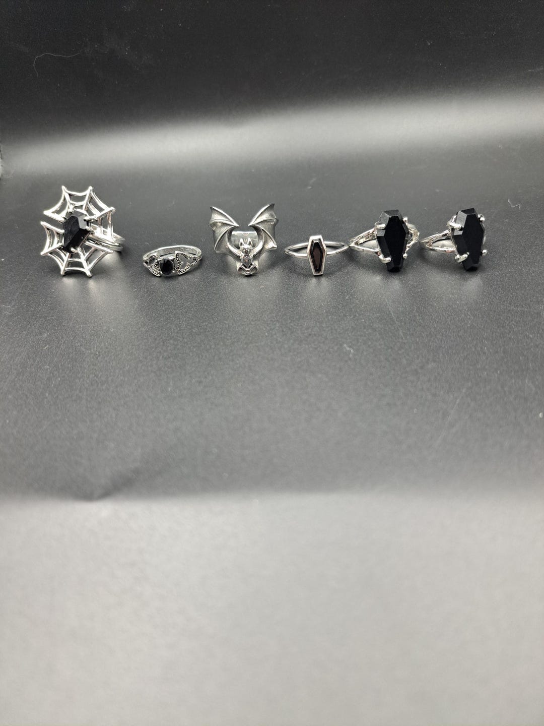 Spooky Rings: Bat, Spiderweb, Coffin Rings - Etsy