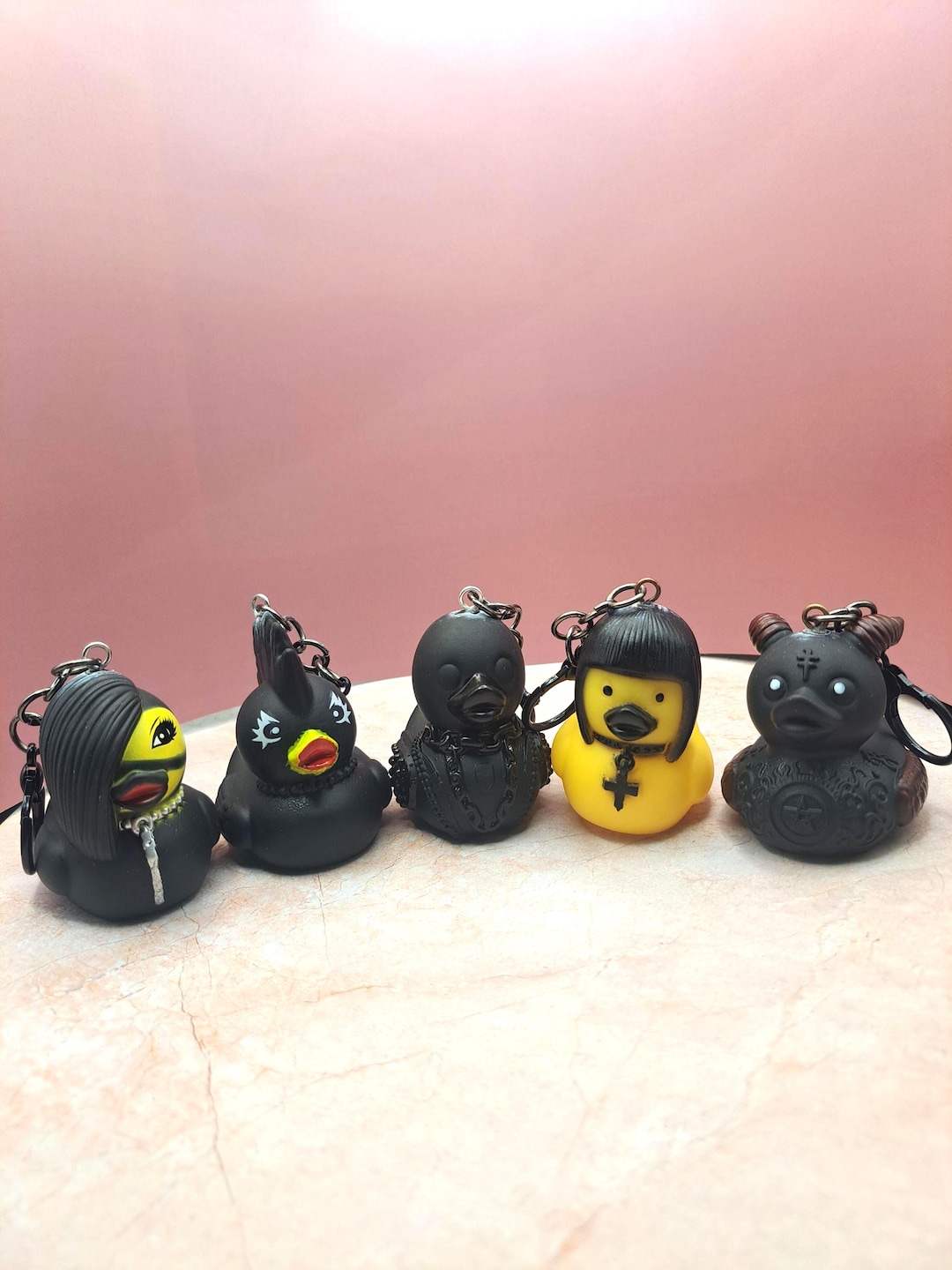 Goth Duck Keychains - Etsy