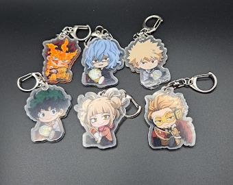 My Hero Acadamia Keychains Group 2 - Etsy
