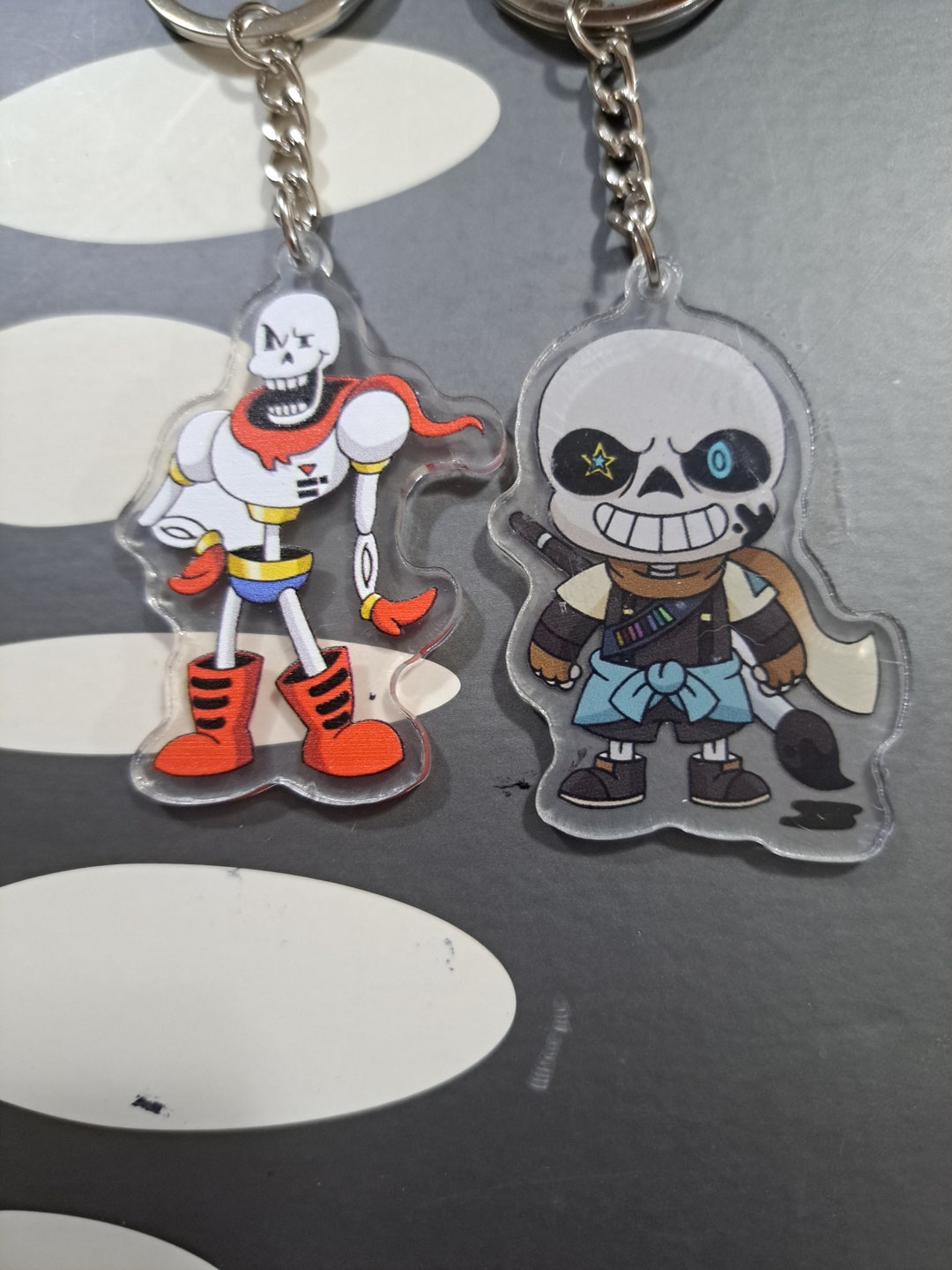 Undertale Keychain: Sans & Papyrus, 5.5-inch - Etsy