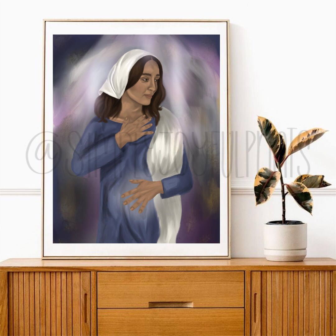 A Thrill of Hope Digital Art Print | the Annunciation Mary’s Fiat ...