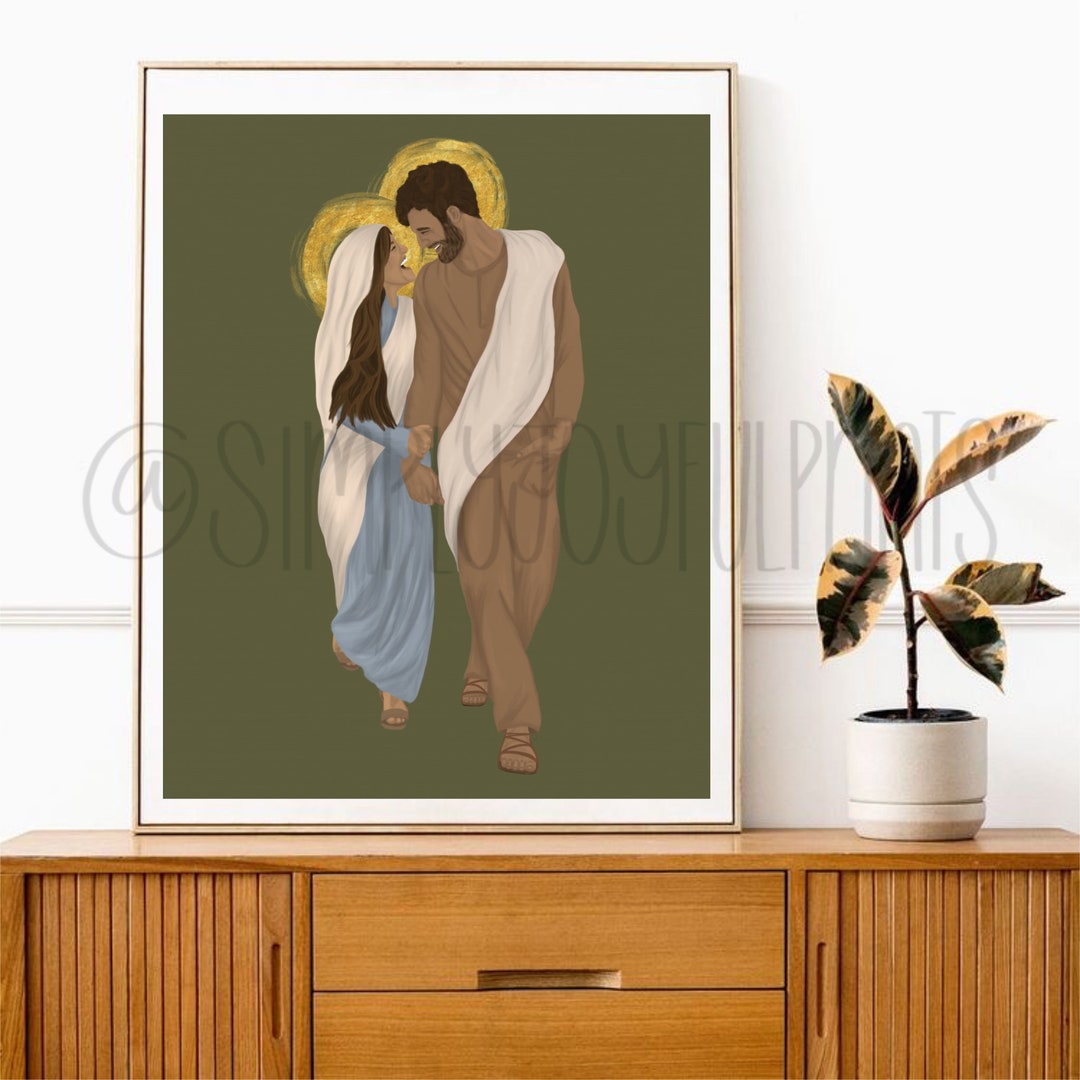 The Joy of Marriage Mary and Joseph Print - Digital Download - Etsy