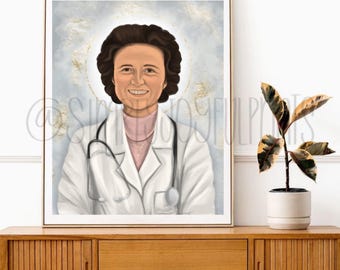 Saint Gianna Beretta Molla | Catholic Saint Art Print - Etsy