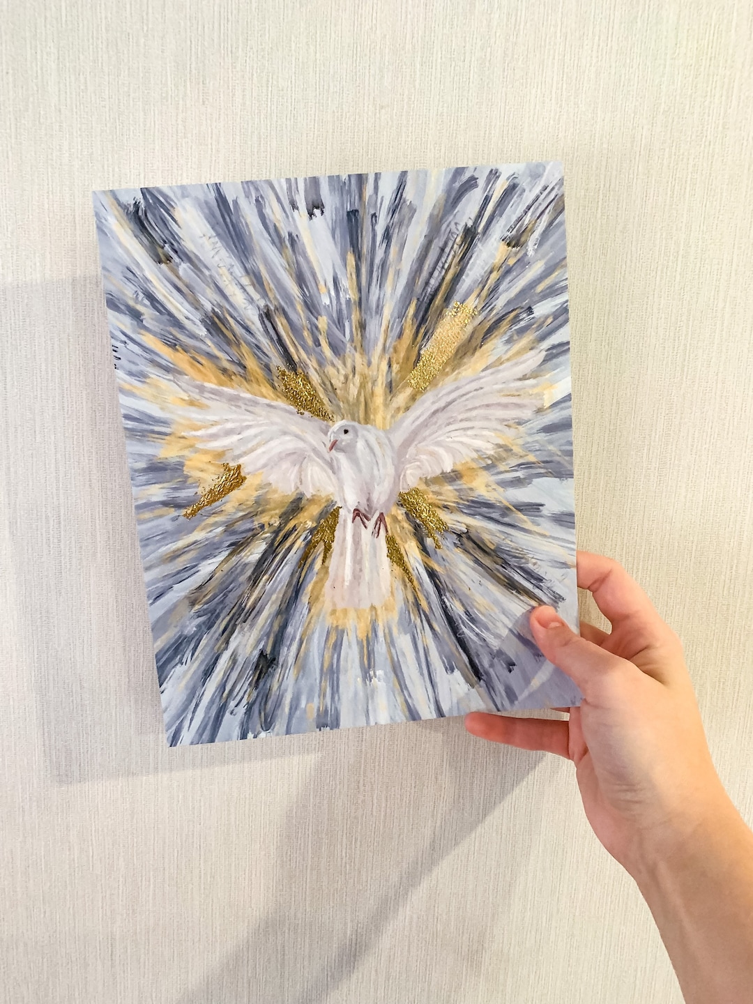 The Advocate Holy Spirit Gold Art Print | LIMITED QUANTITY - Etsy