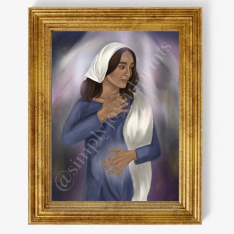 A Thrill of Hope Digital Art Print | the Annunciation Mary’s Fiat ...