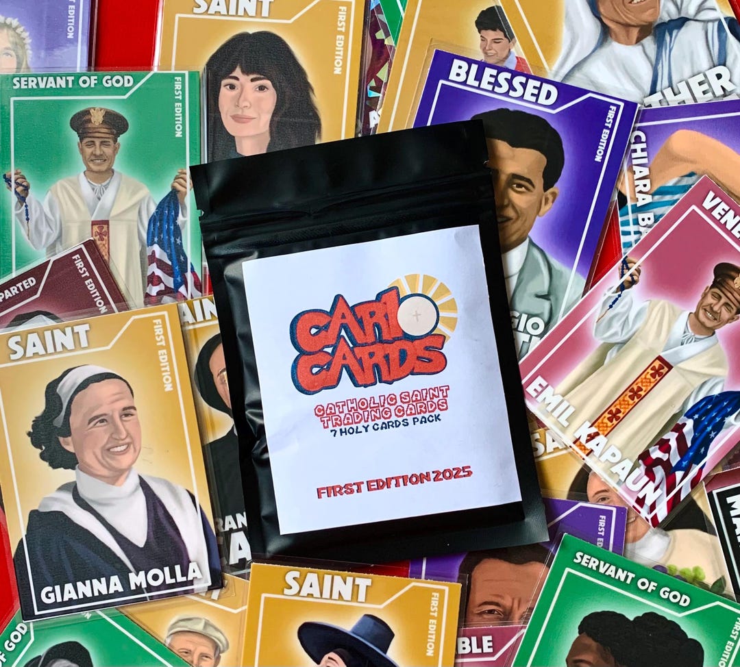 Carlo Cards First Edition | 7 Holy Card Pack | Catholic Saint Trading ...