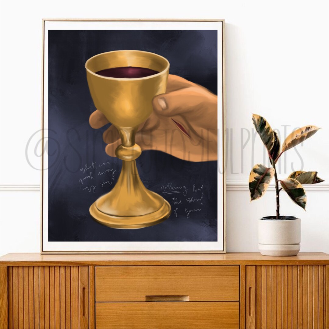 Nothing but the Blood of Jesus Digital Art Print | Catholic Mass Art ...