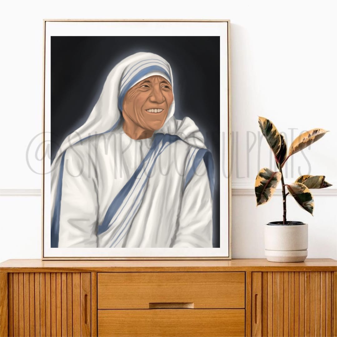 Living Expression St. Mother Teresa Digital Art Print - Etsy