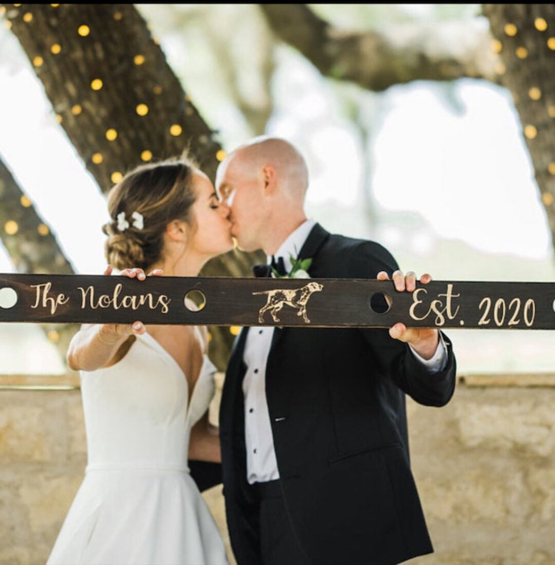 Customized Wedding Shot Ski, Custom Wedding Wood Shot Board, Wedding ...