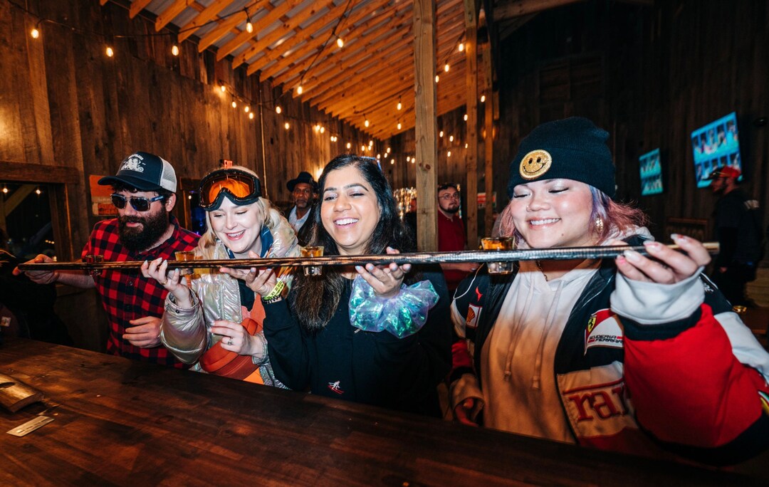 Custom Wood Shot Ski, Personalized Engagement Gift, Ski Trip & Ski ...