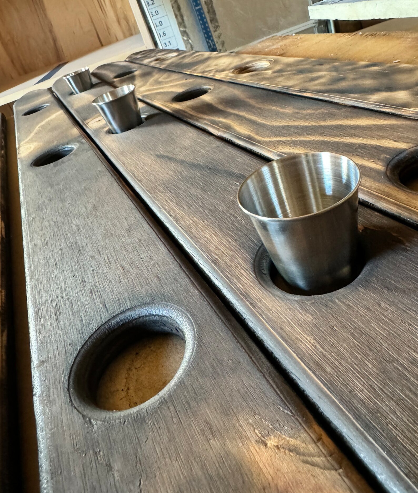 Blank Shot Ski With Shot Glasses, Finished Shot Sk, Blank Speciality ...