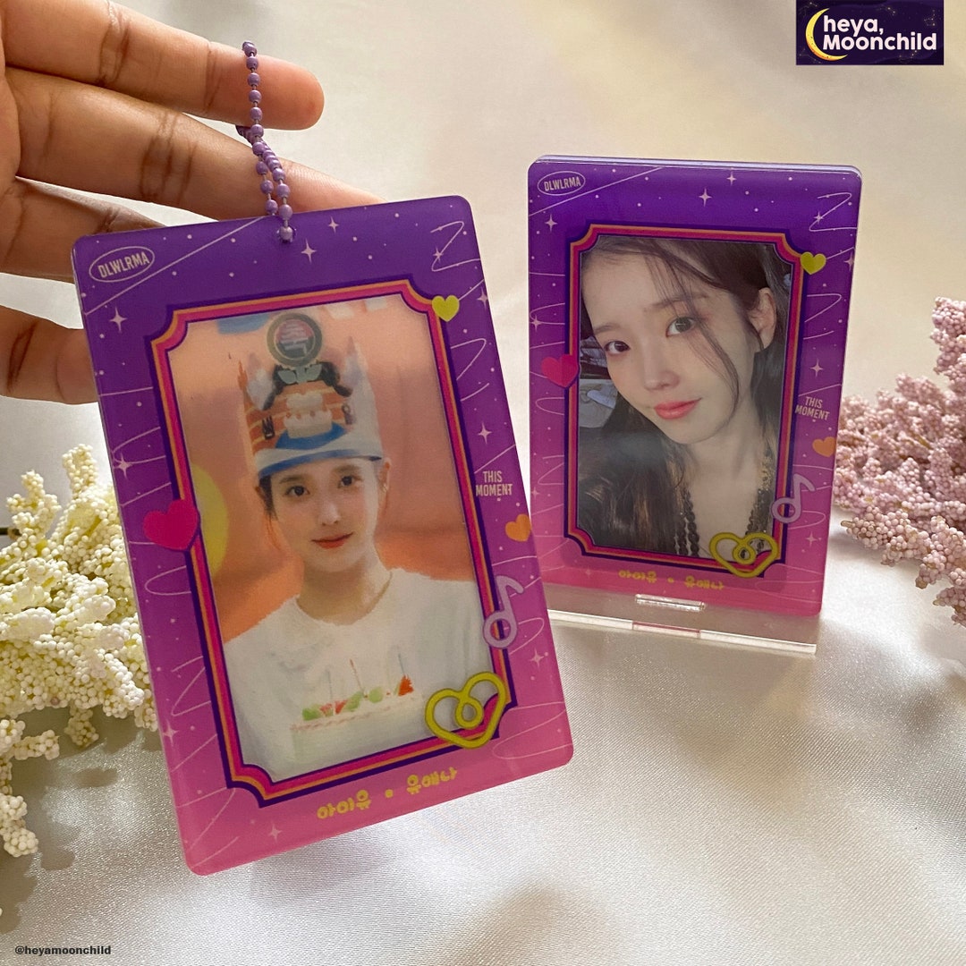 IU Uaena Acrylic Photocard Holder Keychain Standee - Etsy