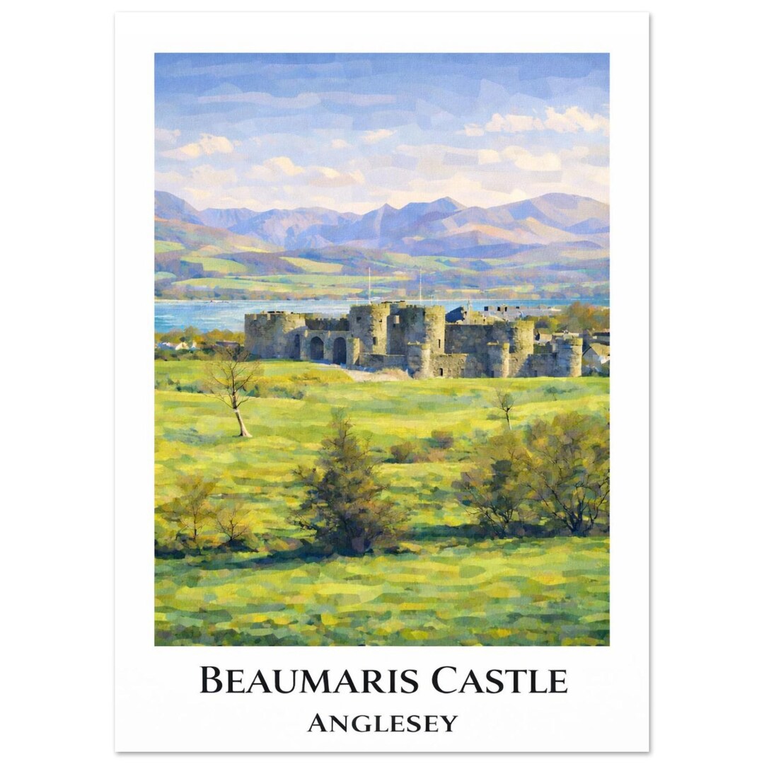 Beaumaris Castle Unframed Poster Print - Etsy