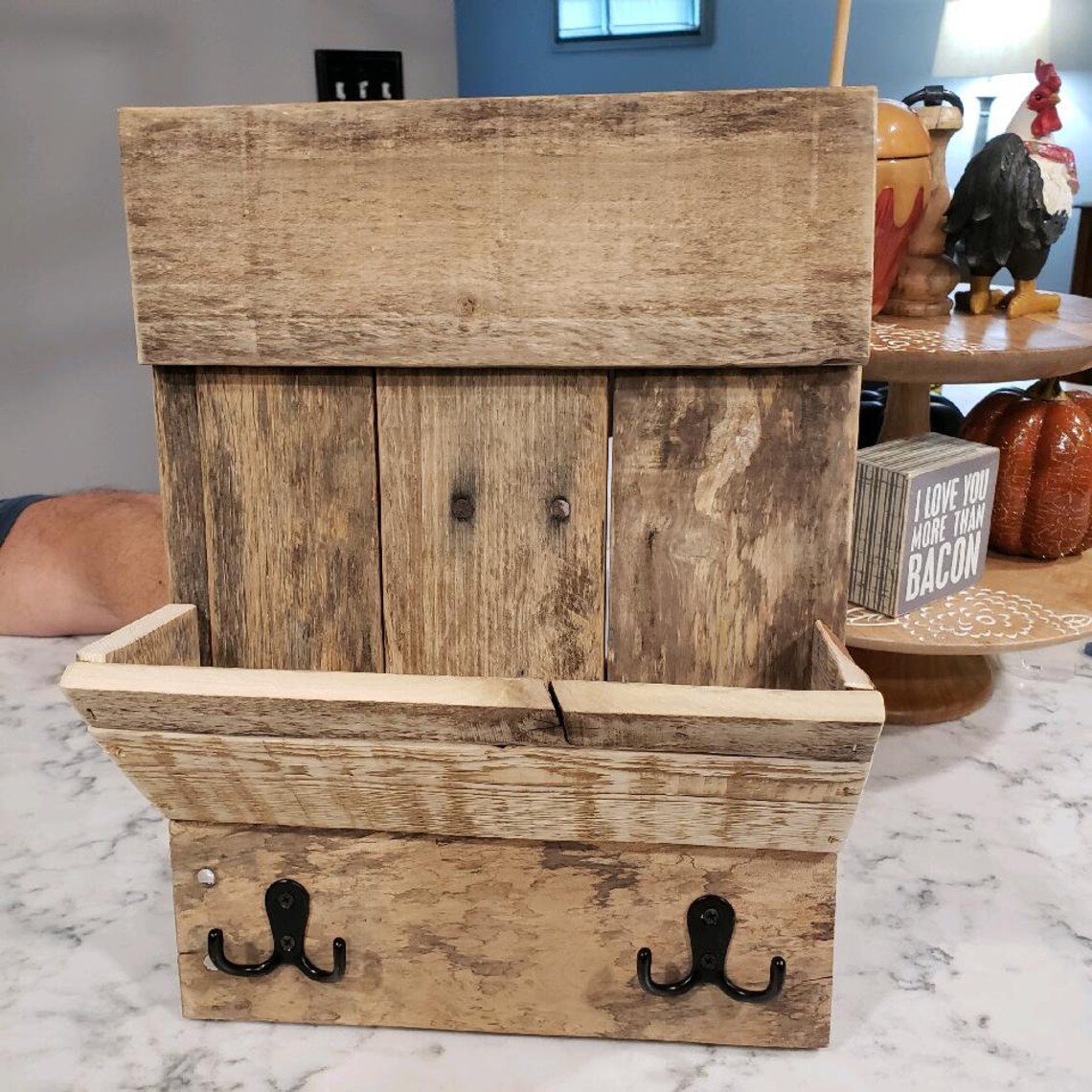 Mail and Key Holder, Mail Holder, Key Holder, Farmhouse Décor, Mail ...