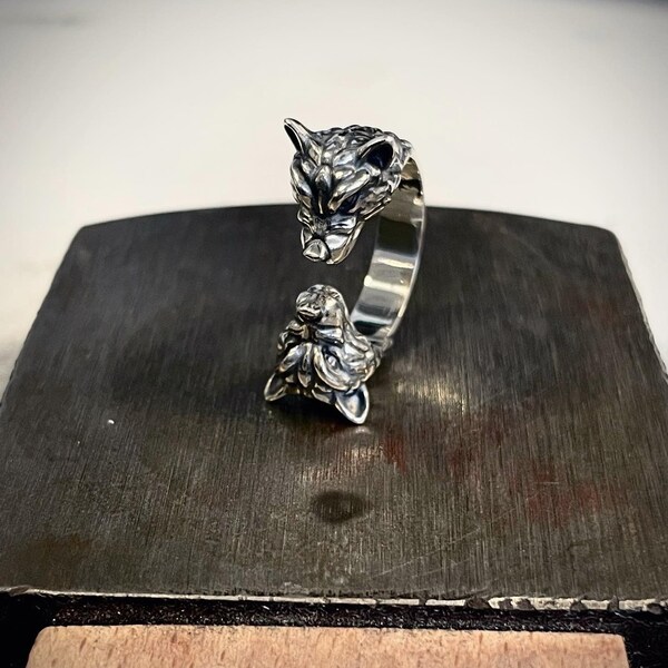Wolf Ring - Etsy UK