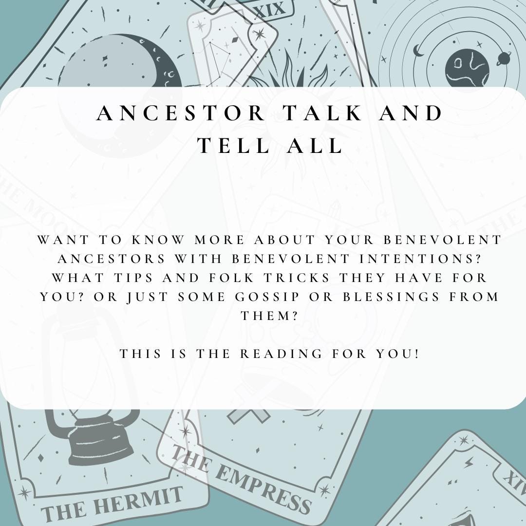 Ancestor Talk and Tell All: Written Report - Etsy