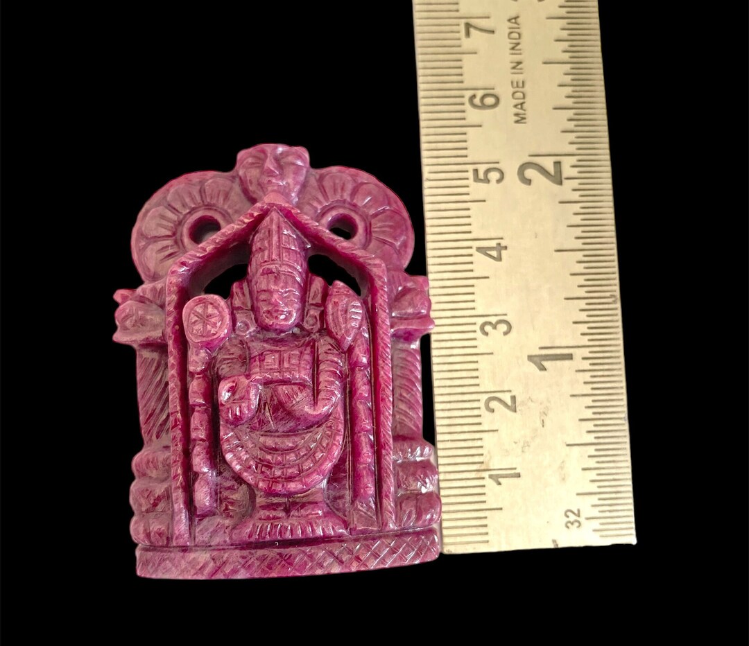 Natural Handmade Ruby Statue,god Handmade Venkateswara Statue Hand ...