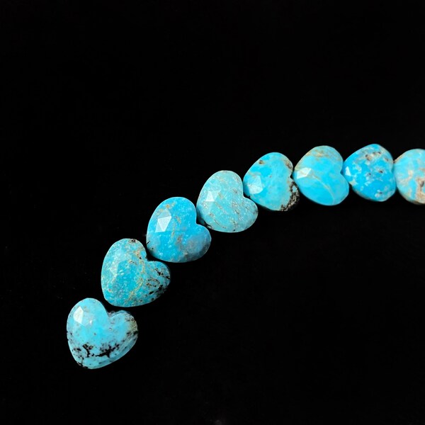 Heart Necklace Turquoise - Etsy