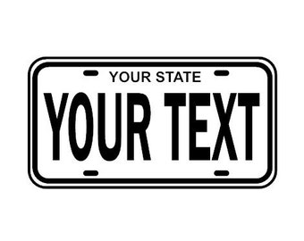 License Plate Decal | Etsy