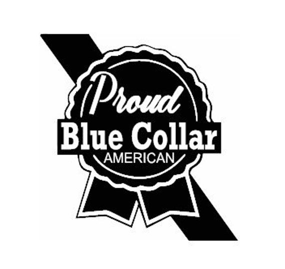 Proud Blue Collar American Decal / Outdoors Decal / Hiking / | Etsy