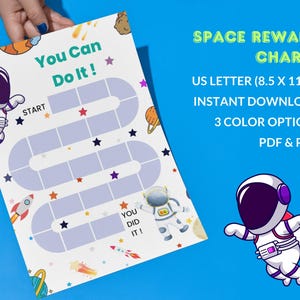 3 Printable Space Reward Charts, Outer Space Sticker Charts to Track ...