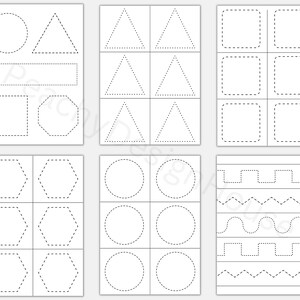 12 Montessori Printables - Cutting Practice Sheets - Preschool ...