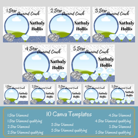 Templates Design & Templates CANVA Beachbody Star Diamond Coach ...